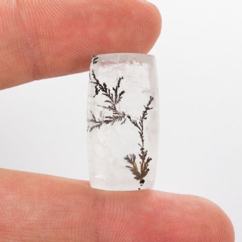 Quartz Dendrites et Pyrolusite 25,44 Carats - Brésil Rectangulaire ...