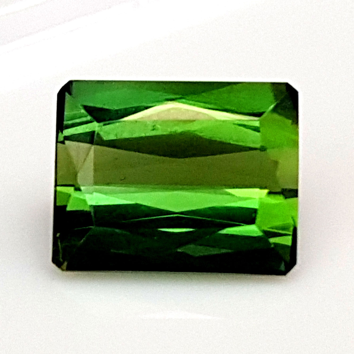 TOURMALINE - Verdélite 6,40 Carats - Brésil Rectangulaire - Gemmius ...